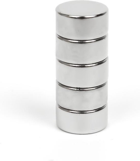 20x Super Sterke ronde magneet 10 x 5 mm - N50 magneten, rond | bol