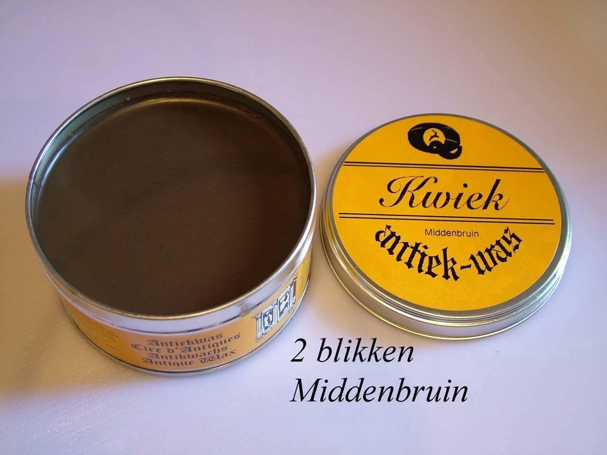 Kwiek Antiekwas MIDDEN BRUIN Was 2 Blikken Meubelwas Bol kwiek-antiekwas-midden-bruin-was-2-blikken-meubelwas-bol