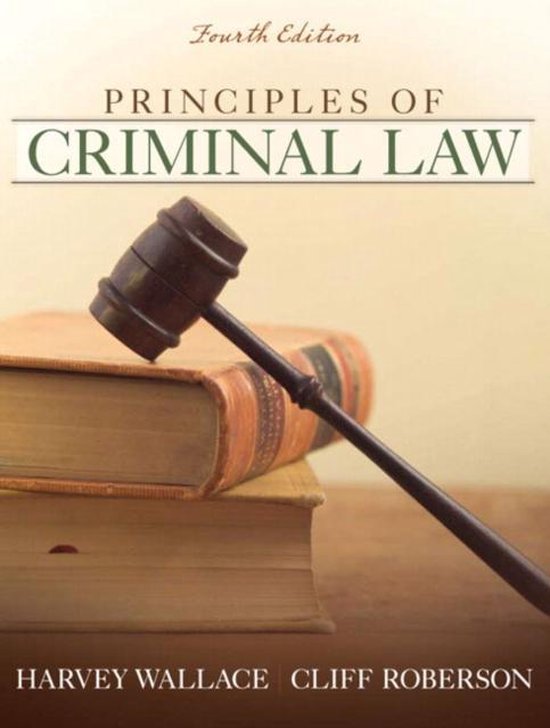 Principles of Criminal Law | 9780205582570 | Harvey Wallace | Boeken ...