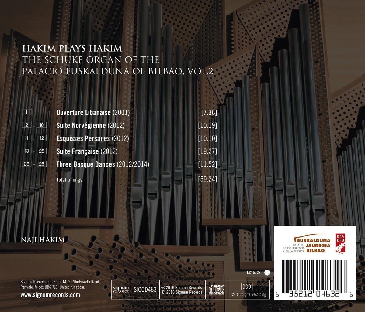 Hakim Plays Hakim - The Schuke Organ Of The Palac, Naji Hakim | CD ...