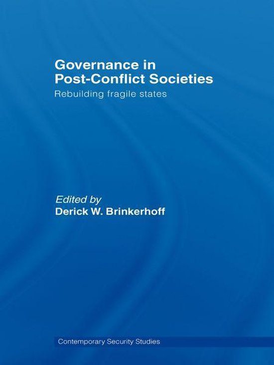 Contemporary Security Studies - Governance in Post-Conflict Societies ...