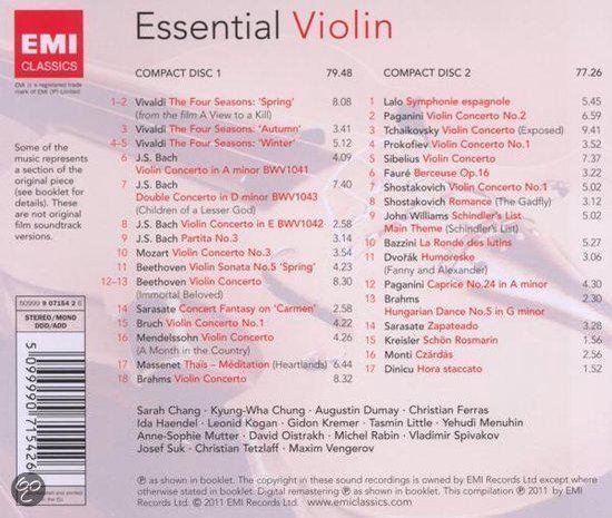Essential Violin, various artists | Muziek | bol