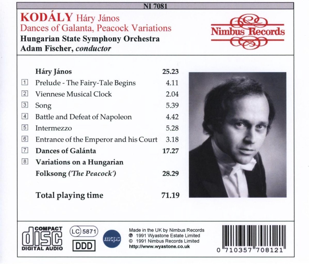 Hungarian State Symphony Orchestra, Adam Fischer - Kodály: Háry János, Dances Of... | bol.com