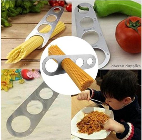 Socran - RVS spaghettimeter, pasta ring, spaghetti afmeten | bol