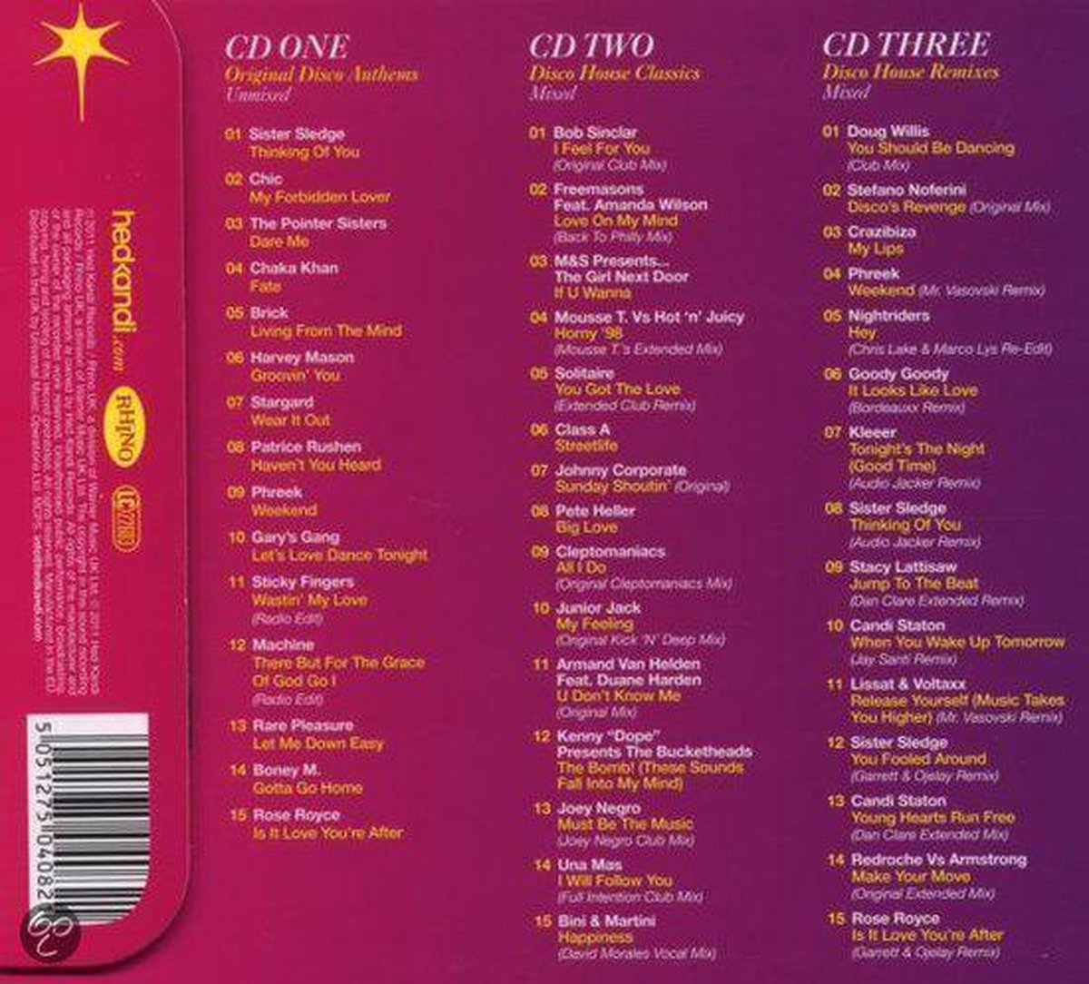 Hed Kandi: Back To Disco, various artists | CD (album) | Muziek | bol.com