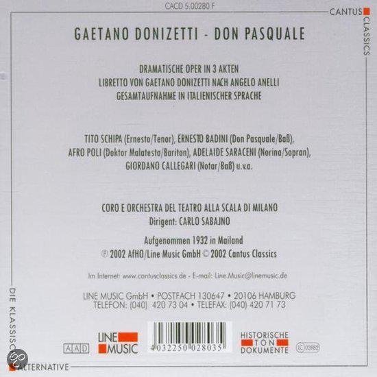 Don Pasquale, G. Donizetti | CD (album) | Muziek | bol.com