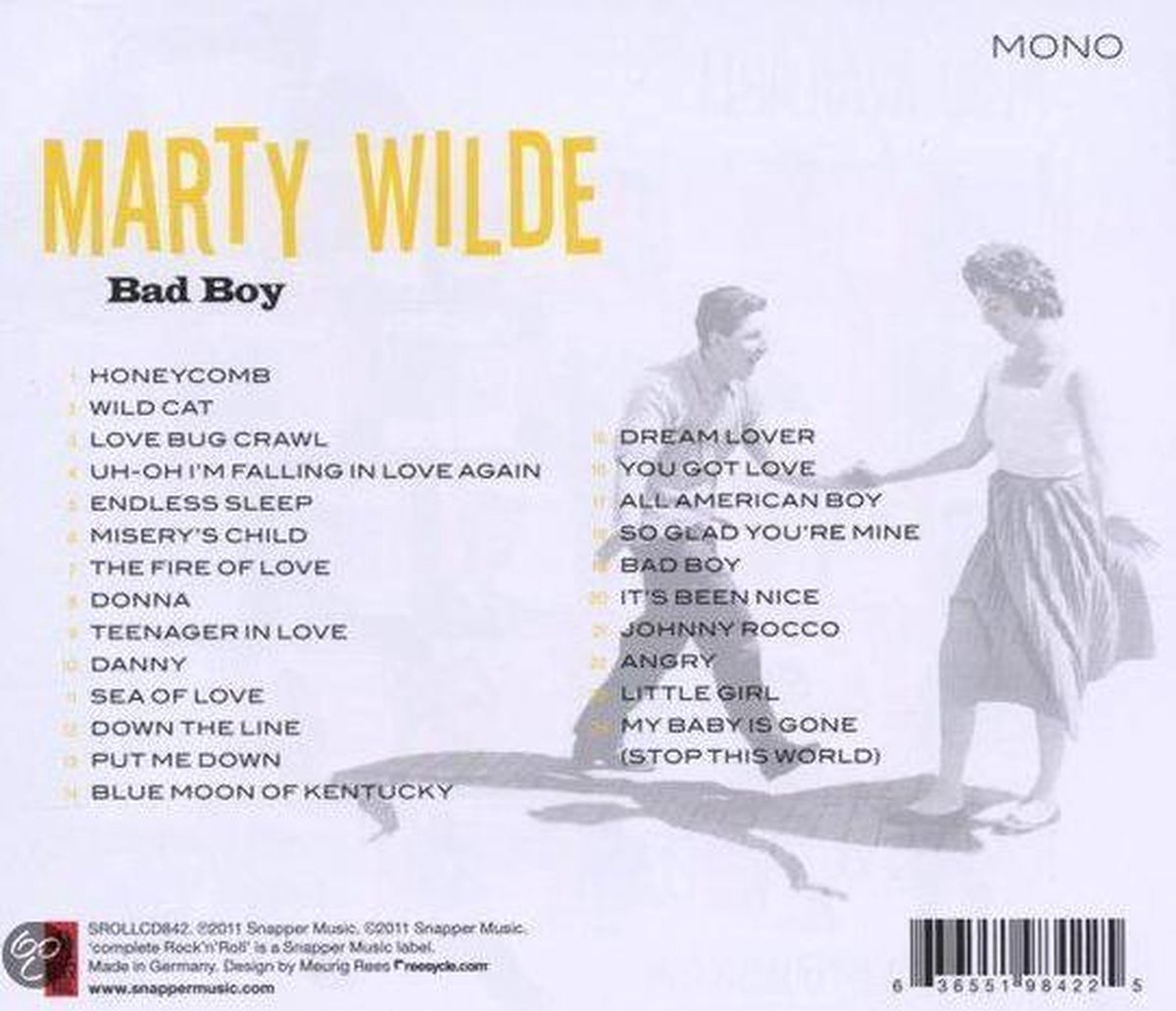 Bad Boy, Marty Wilde | CD (album) | Muziek | bol