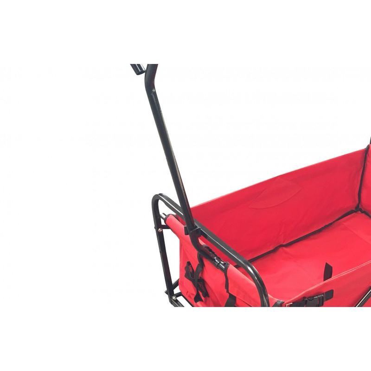 Bolderkar / Bolderwagen opvouwbaar rood met luxe PU wielen en ...
