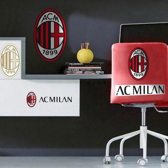 Muursticker Voetbalclub AC Milan logo - Kinderkamer - set van 5 ...
