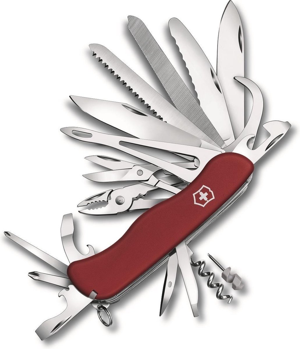 Victorinox Work Champ XL Red Zwitsers Zakmes - 31 Functies - Rood | bol