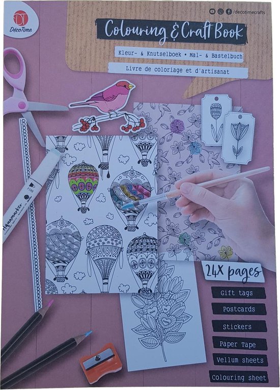 Colouring & Craft book “Tulip” | bol.com