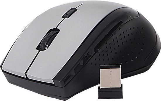Weibo Optical mouse – Draadloze muis voor de computer 2.4GHz – Zilver | bol