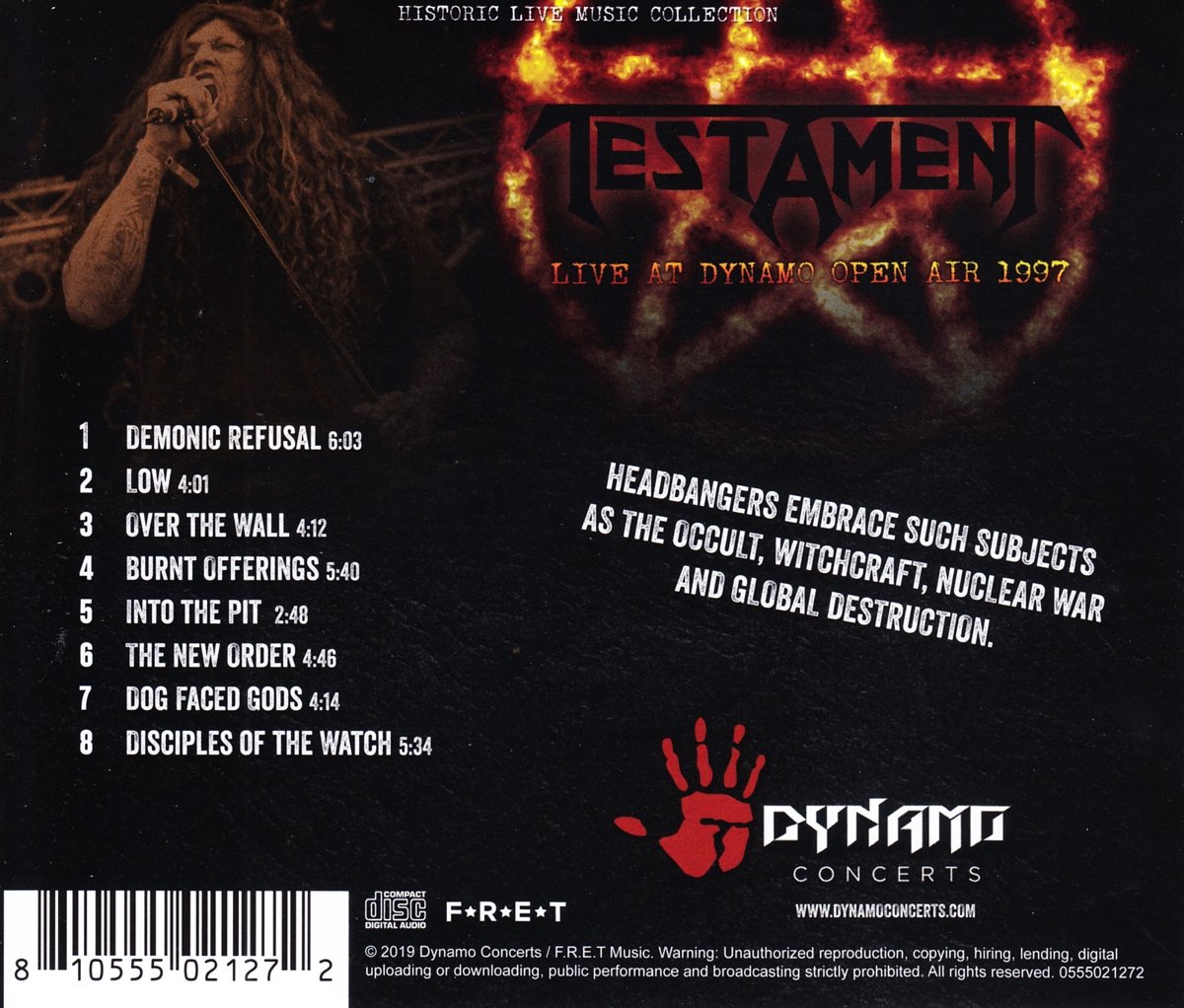 Live At Dynamo Open Air 1997, Testament | CD (album) | Muziek | bol.com