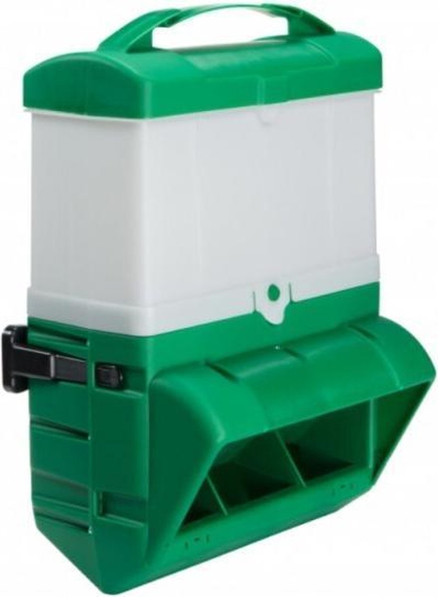 Voederbak voor kippen - groen 10 kg | bol