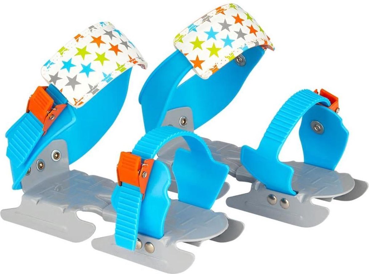 Nijdam Junior Glij-ijzers Verstelbaar - Rudolph - Blauw/Oranje | bol.com