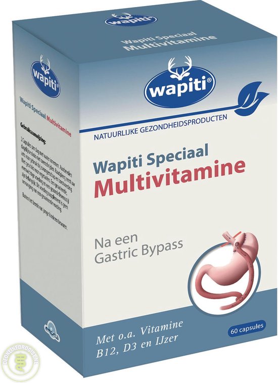 Wapiti Speciaal Multivitamine Na een Gastric Bypass 60 capsules | bol.com