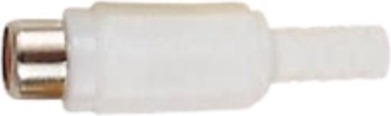 Tulp (v) audio/video connector - plastic / wit | bol