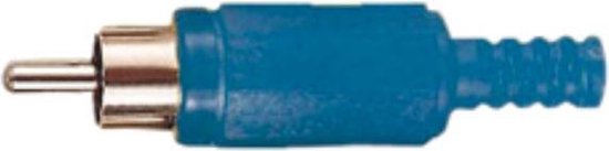 Tulp (m) audio/video connector - plastic / blauw | bol