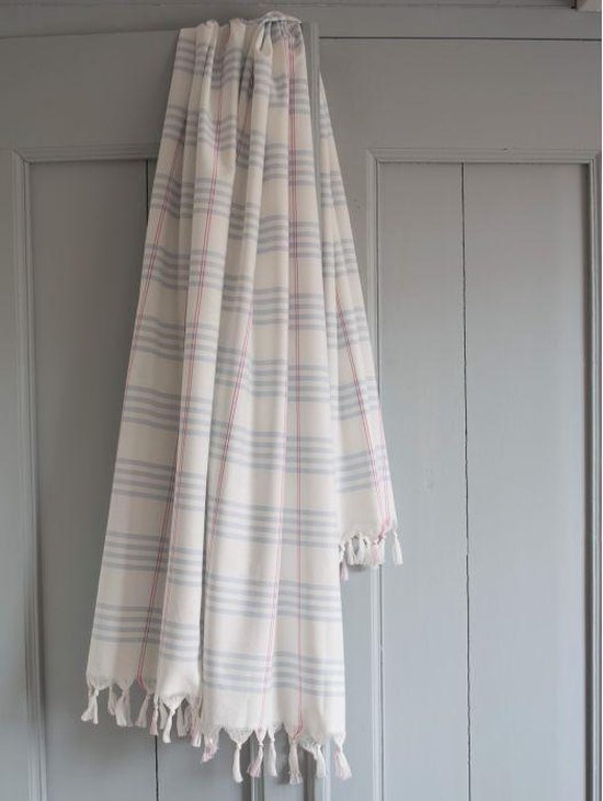 Hamam handdoek - 170 x 100 - light blue Light blue | bol