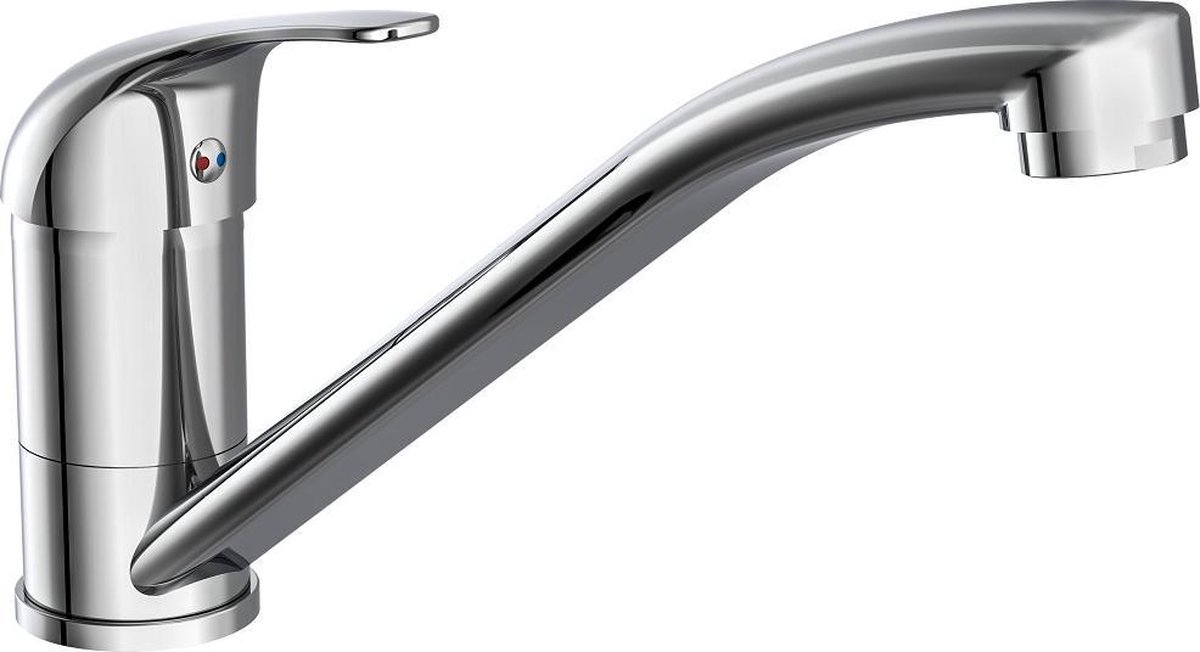 bol.com | SCHÜTTE Athos Keukenkraan - Mengkraan - Lage, Draaibare Uitloop - Chroom