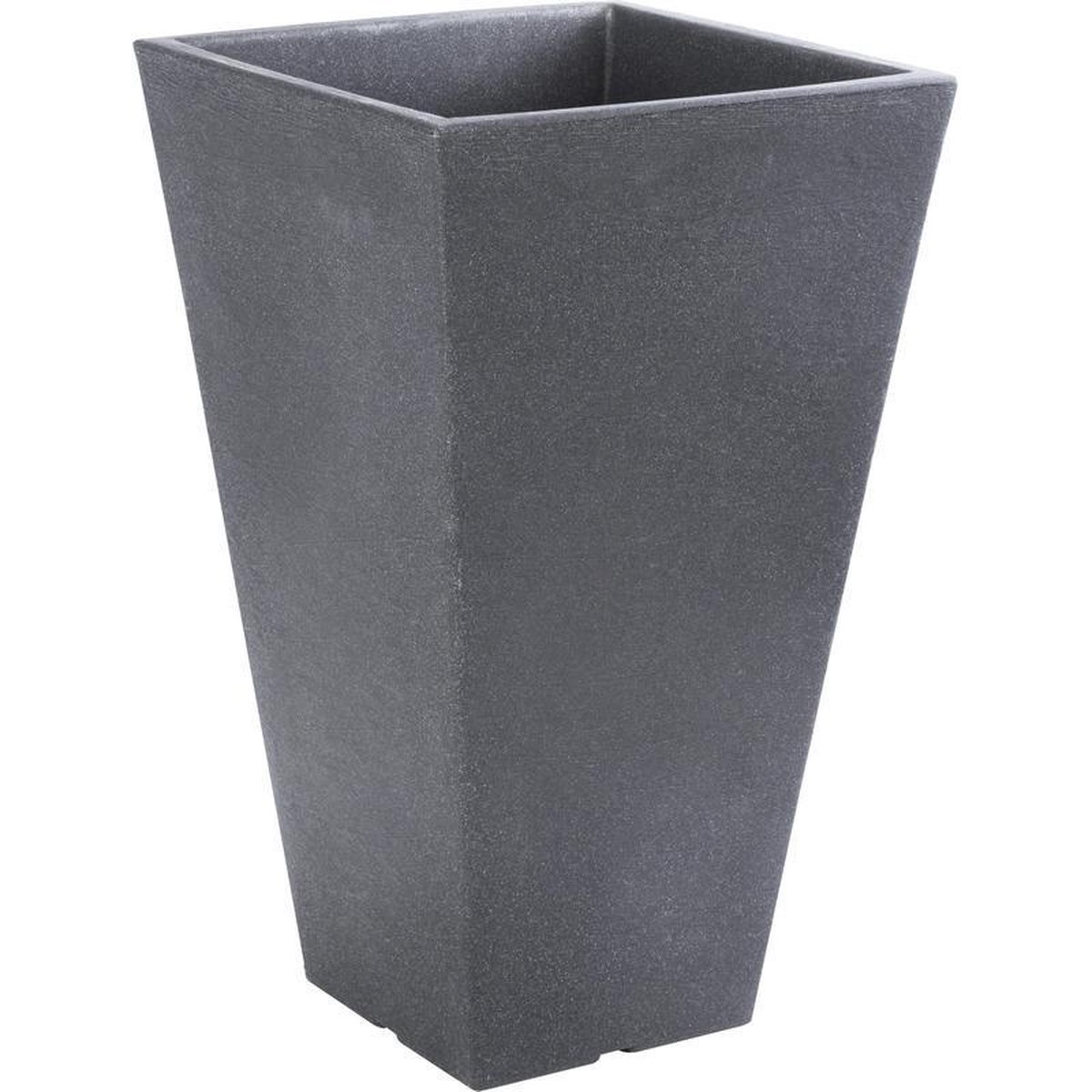 2x pots de fleurs gris anthracite 45 cm - Cache-pots gris foncé à 45 cm ...