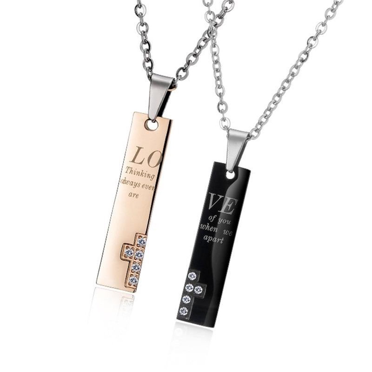 LOVE Ketting Set - Romantisch Liefdes Cadeau - Geschenkset Mannen ...