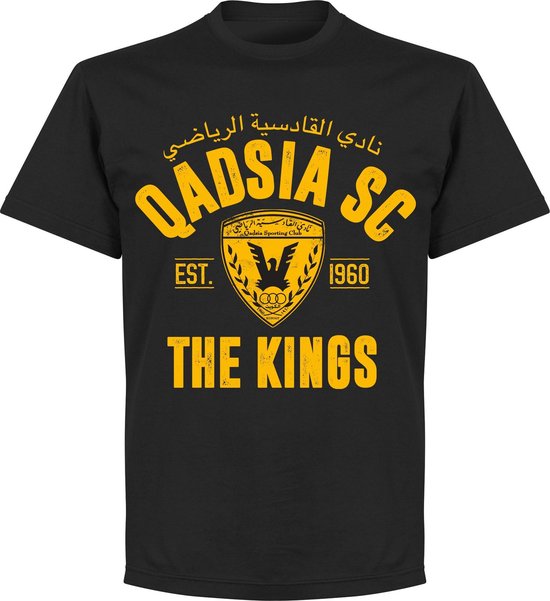 Qadsia SC Established T-Shirt - Zwart - L | bol.com