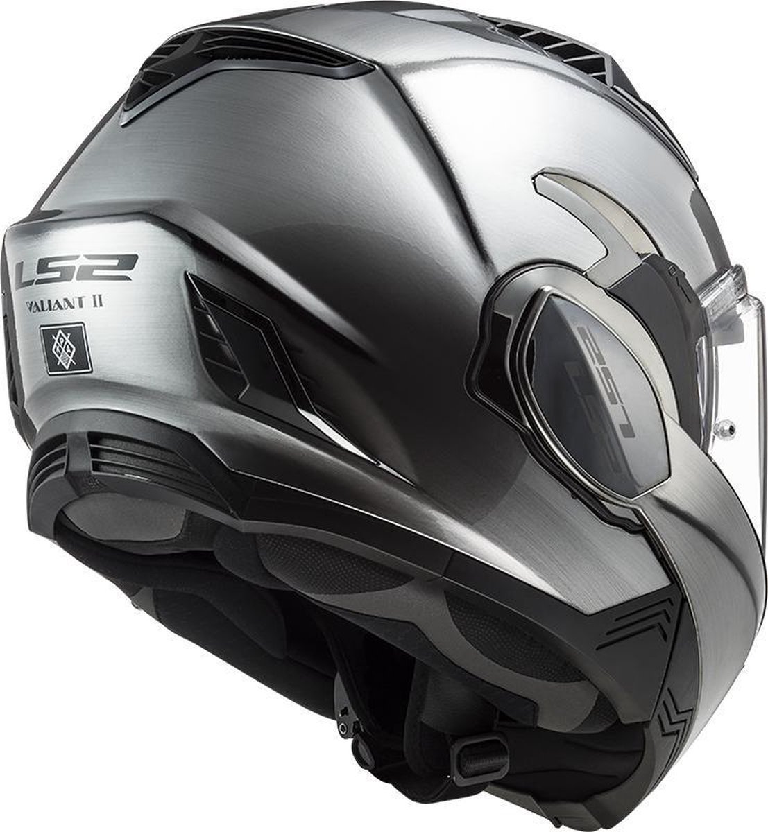 LS2 FF900 Valiant II systeemhelm Jeans glans titanium | bol.com