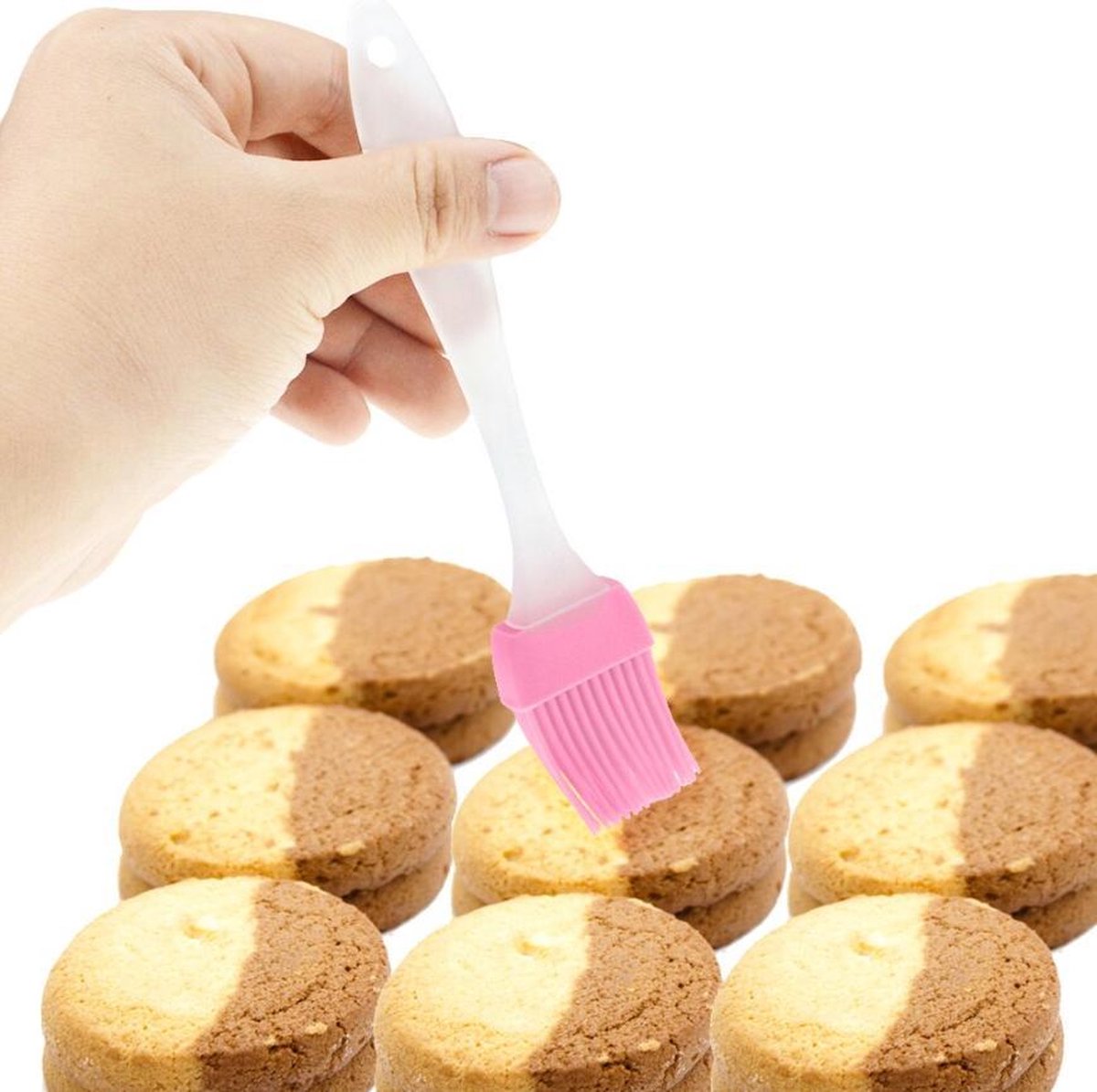 WiseGoods Luxe Siliconen Kwast - Barbeque Borstel - Olie Invetten ...