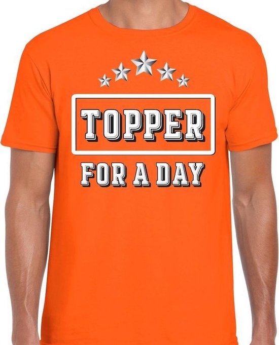 Toppers Topper for a day concert t-shirt voor de Toppers oranje heren ...