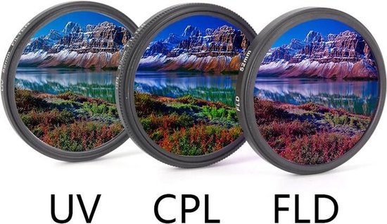 Camera lens filter set 58 mm – 3 stuks lenzen FLD/UV/CPL filter | bol