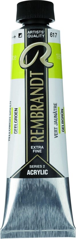Rembrandt Acrylic Verf Serie 2 Yellowish Green (617) | bol