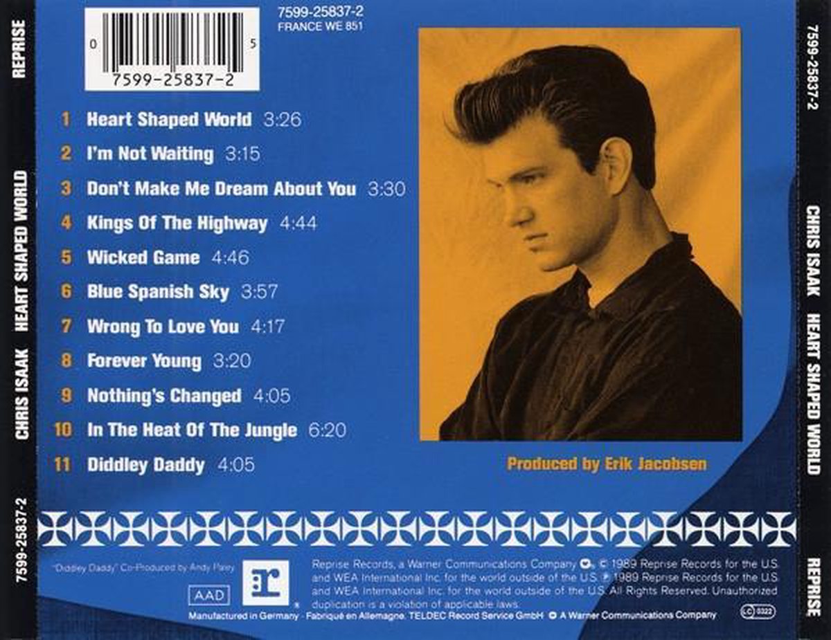 Heart Shaped World, Chris Isaak | CD (album) | Muziek | bol.com