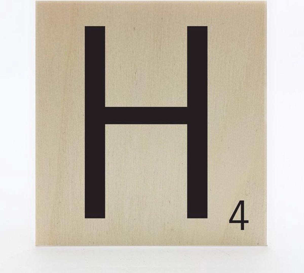 Houten scrabble letter H - 8 x 8 cm | bol.com