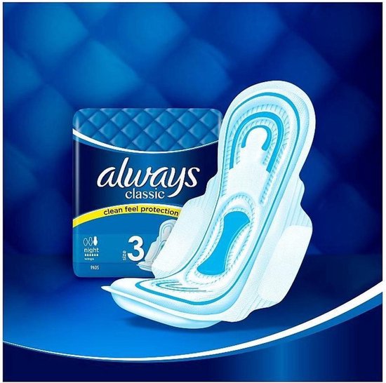 Always Classic Night Maat 3 met vleugels - 32 verbanden (4x8) | bol