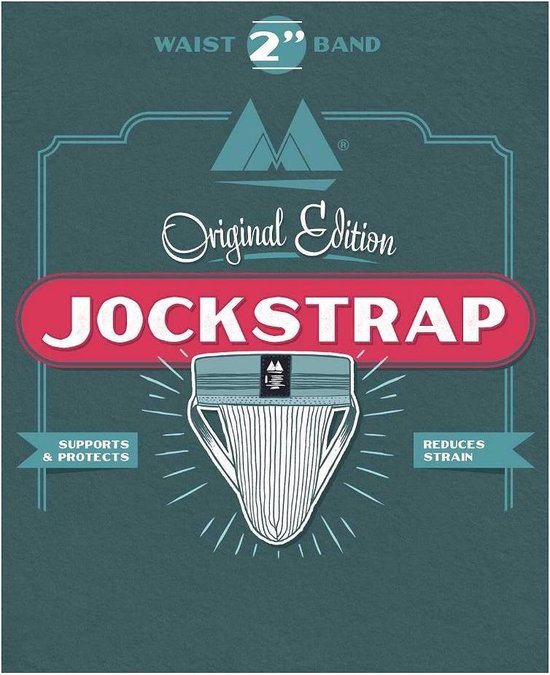 MM Sports The Original BIKE Jockstrap Underwear 2 inch Blauw maat M (31 ...