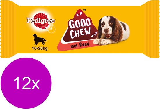 Pedigree Good Chew Rund - Hondensnacks - 12 x Medium | bol