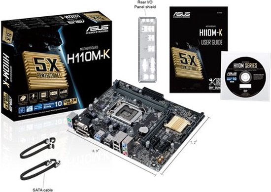 ASUS H110M-K LGA 1151 (Socket H4) Intel® H110 Micro ATX | bol