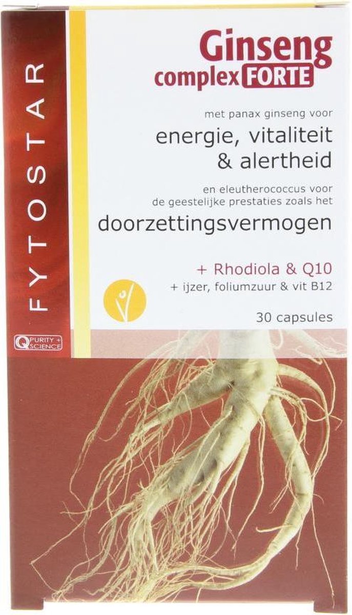 Fytostar Energie Ginseng Complex Forte Capsules Energie, | bol.com