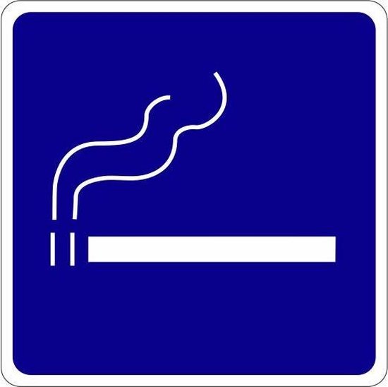 2x Pictogram Sticker Roken Toegestaan 20 cm | bol