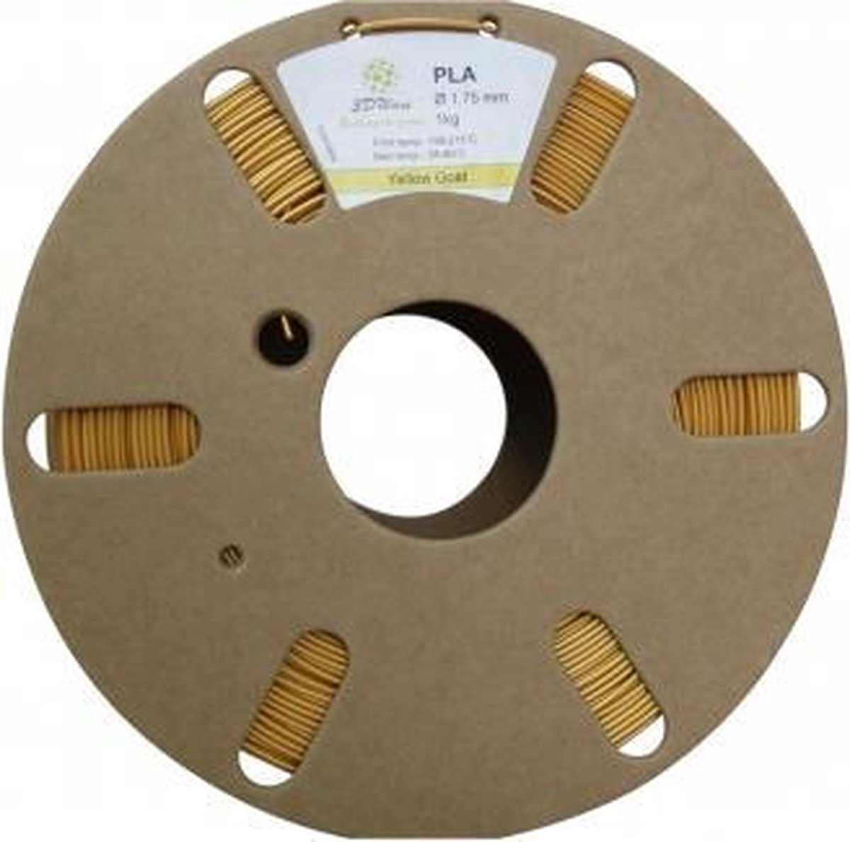 3DWare Yellow Gold PLA - 2.85mm - 1kg | bol.com