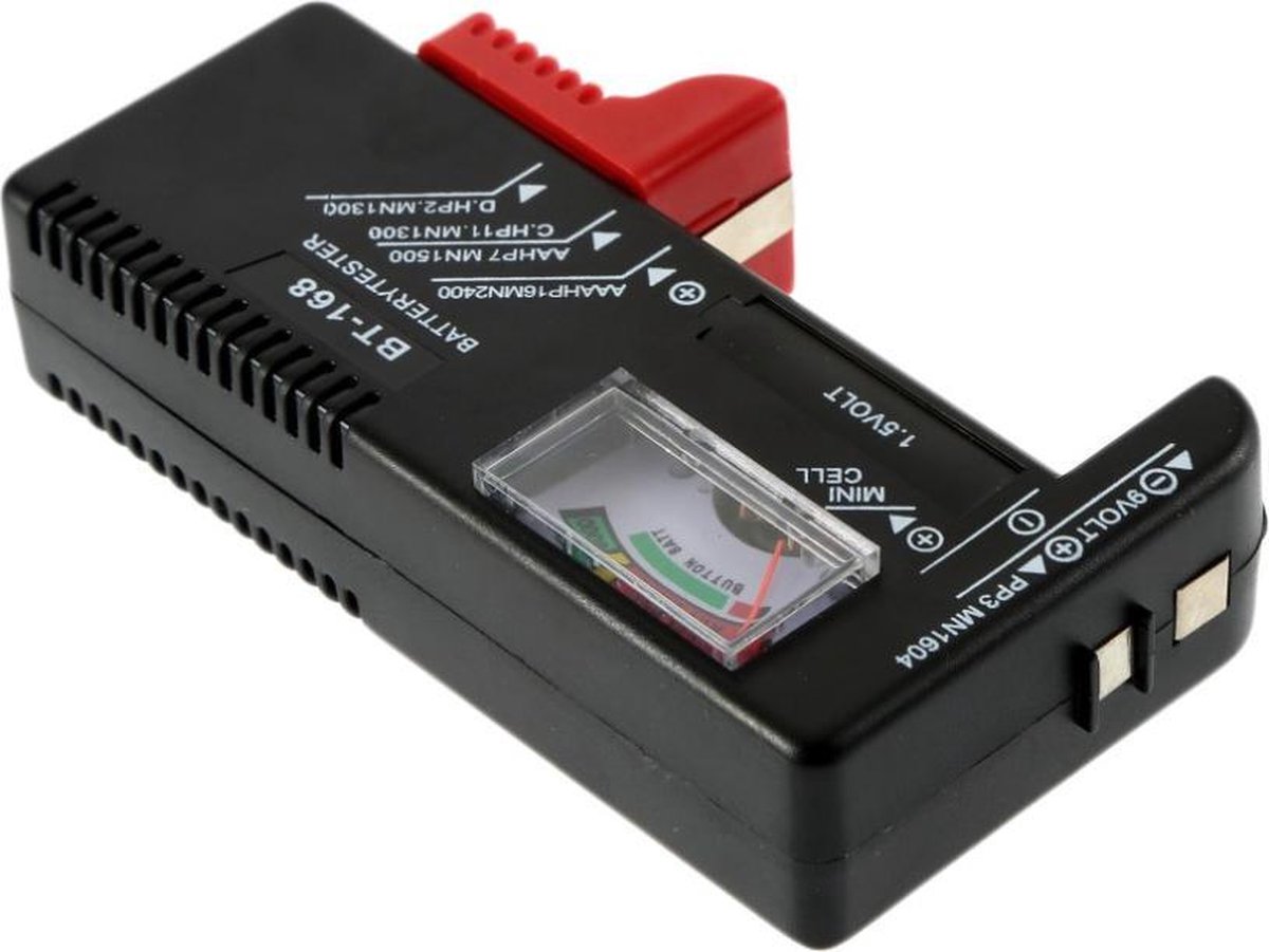 Kraul - Analoge Batterijtester - Met Accu-Indicator - Batterijmeter ...