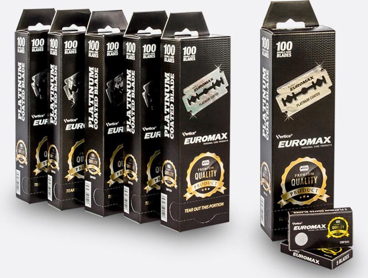 Euromax blade Scheermesjes mannen - 100st - Double Edge scheermesjes ...