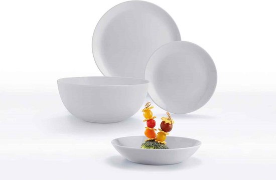 Luminarc Diwali Granit Grijs Servies set 19-delig - Opaal En ...