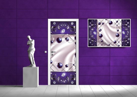 Purple Diamond Abstract Modern Photo Wallcovering | bol.com