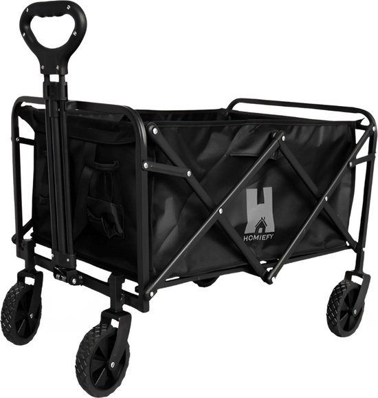 Homiefy Opvouwbare bolderkar - Bolderkar met stevig frame - Verstelbare ...