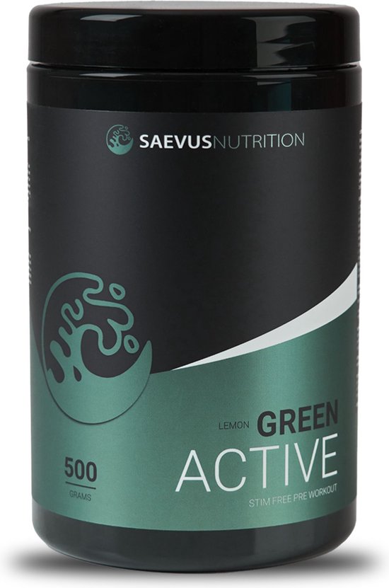 Saevus Nutrition - Green Active Pre-Workout V2 (zonder caffeïne) - 500 ...