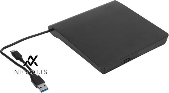 Nevolis Externe Dvd-Drive USB 3.0 Draagbare Cd-rom-speler voor ...