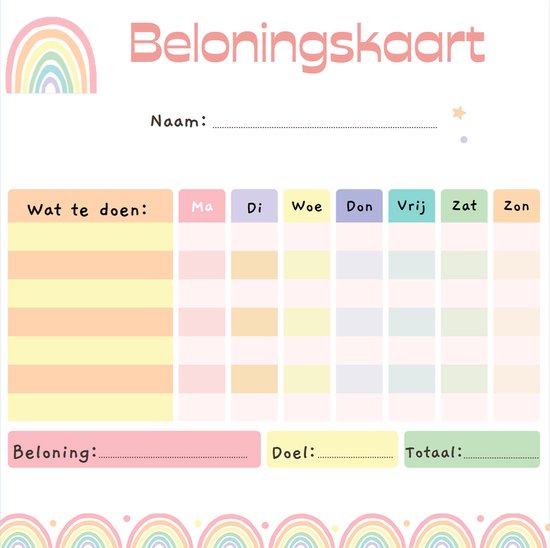 Weekplanner Kind met Stickers - Weekplanner Kind - Huiswerkplanner ...