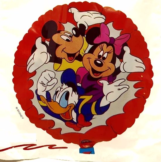 Donald Minnie Mickey Folie ballon vintage 45cm flat bulk | bol